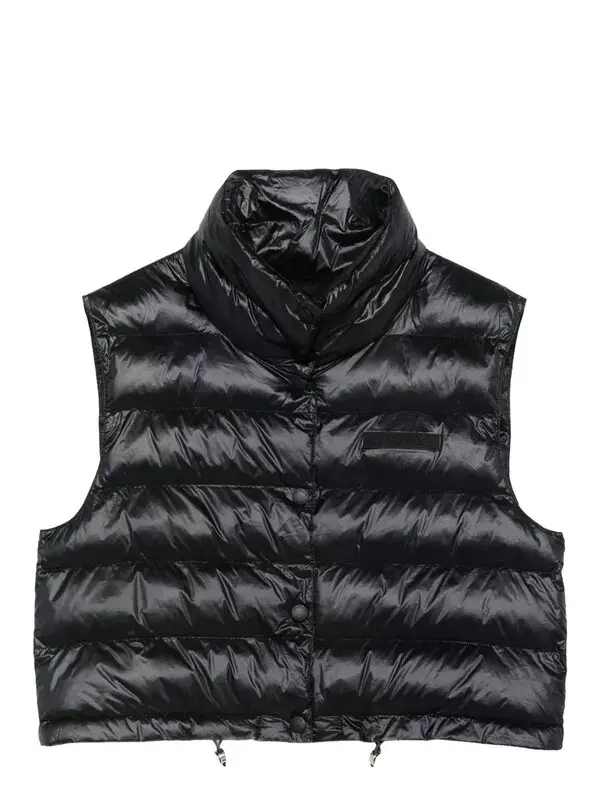 Patrizia Pepe Quilted Gilet - Black