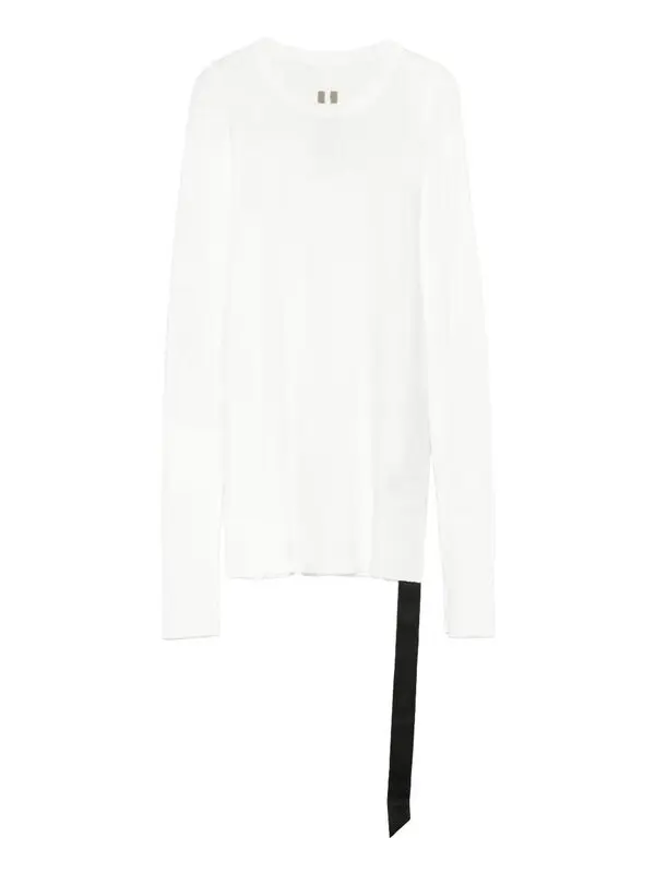 Rick Owens Long-sleeve Tie-detail Top - White