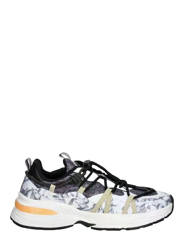 Desigual Floral Print Low-top Sneakers - Grey