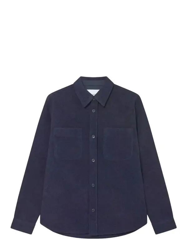 LES DEUX Double-pocket Long-sleeve Shirt - Blue