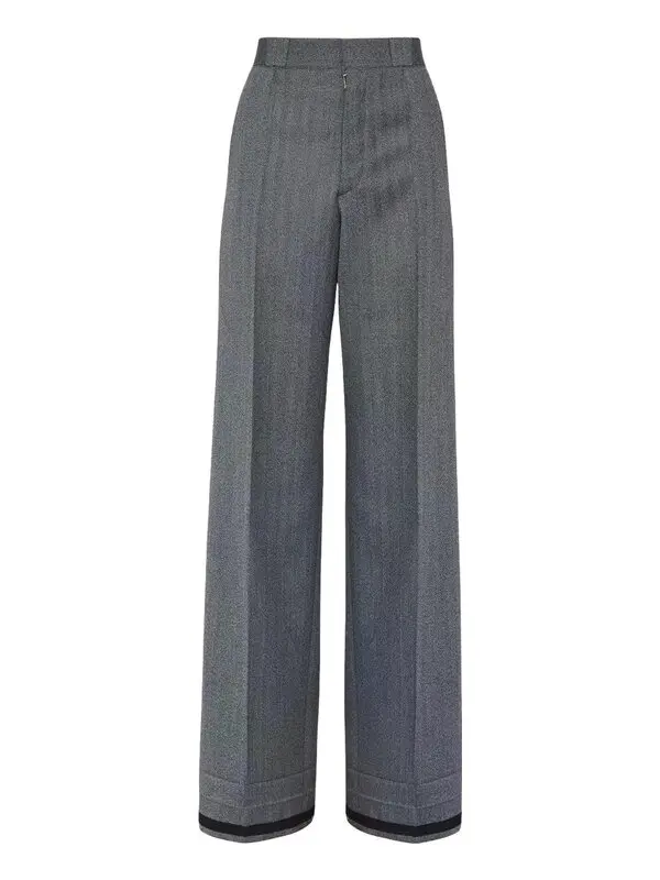 MAISON MARGIELA Wide-leg Tailored Trousers - Grey