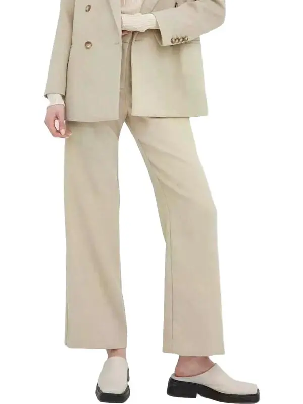 LOVECHILD High-waisted Pocket Trousers - Neutrals