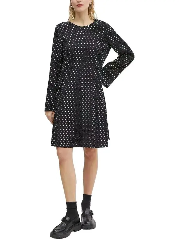 Marc O'polo Polka-dot Flared Dress - Black