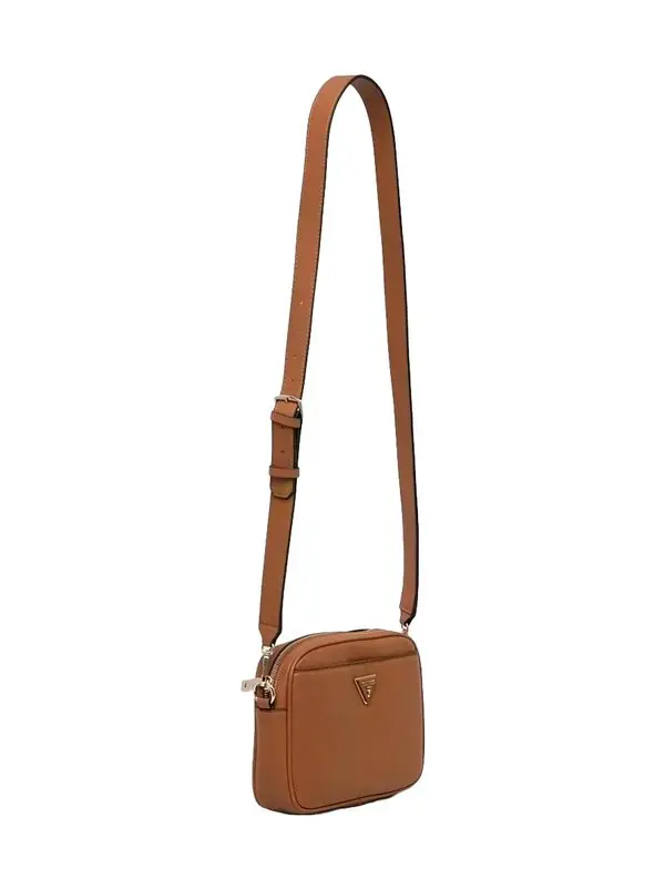 Guess Logo-plaque Crossbody Bag - Brown
