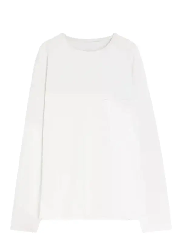 LEMAIRE Patch-pocket Long-sleeve T-shirt - White