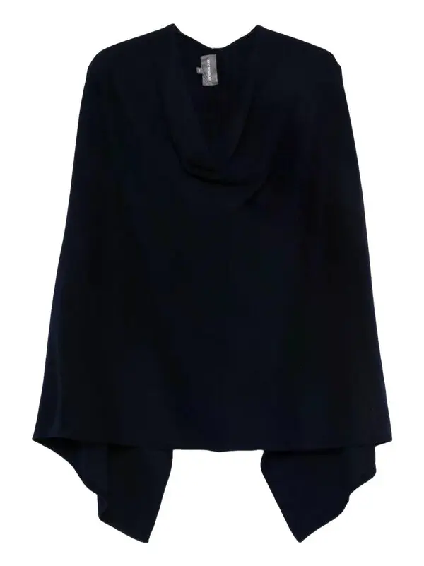 BOMPARD Cashmere Long Poncho - Blue