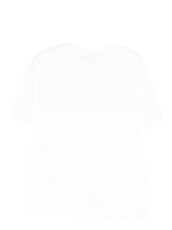 LARDINI Short-sleeve Cotton T-shirt - White