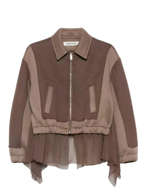 UNDERCOVERISM Draped-panel Bomber Jacket - Brown