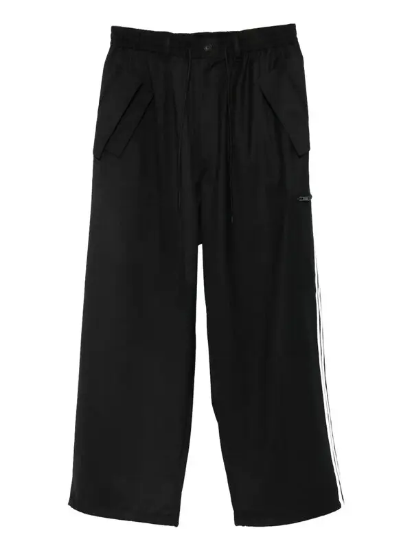 Y3 Side-stripe Pocket Track Pants - Black