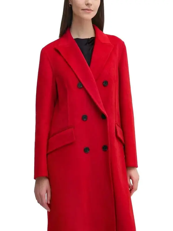 PEDRO DEL HIERRO Buttoned Double-breasted Coat - Red