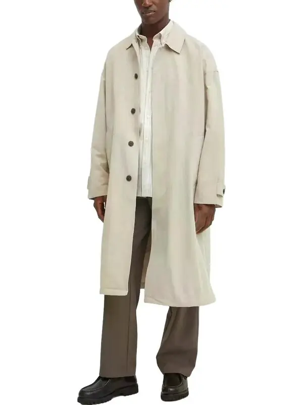 LES DEUX Button-fastening Trench Coat - Neutrals