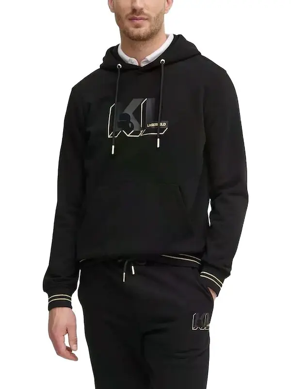Karl Lagerfeld Logo-detail Hoodie - Black