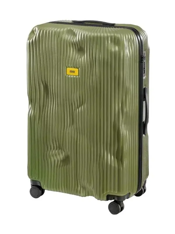 CRASH BAGGAGE Medium Stripe Handle Trolley - Green