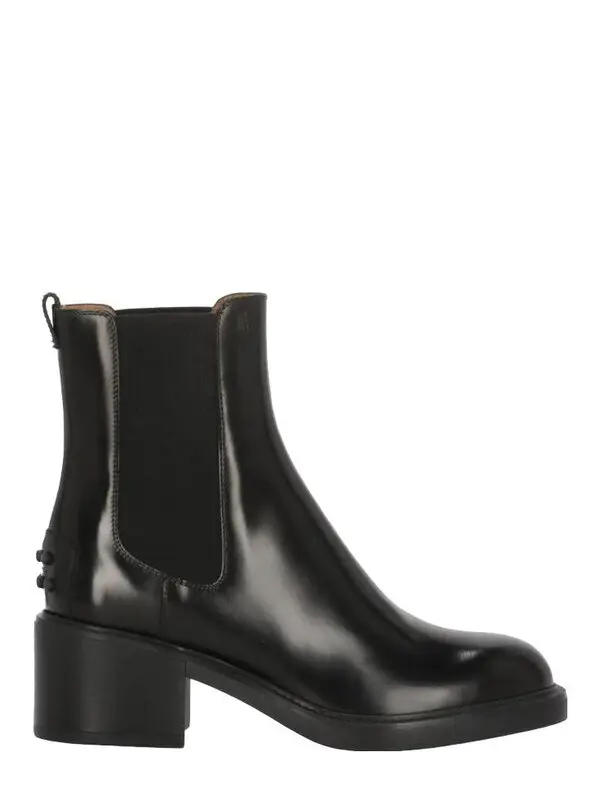 TOD'S Leather Chelsea Boots - Black
