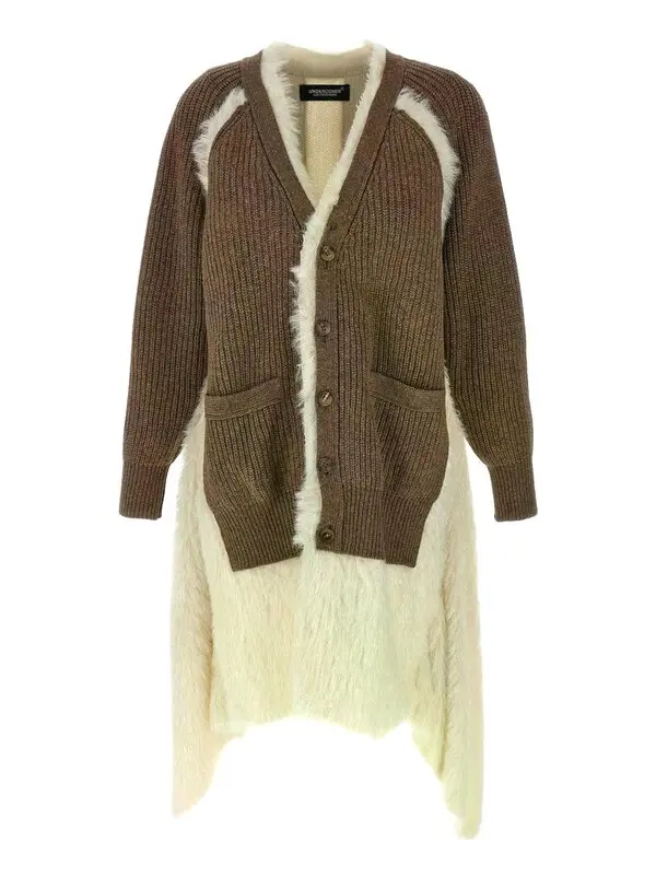 Undercover Hybrid Wool Cardigan - Brown