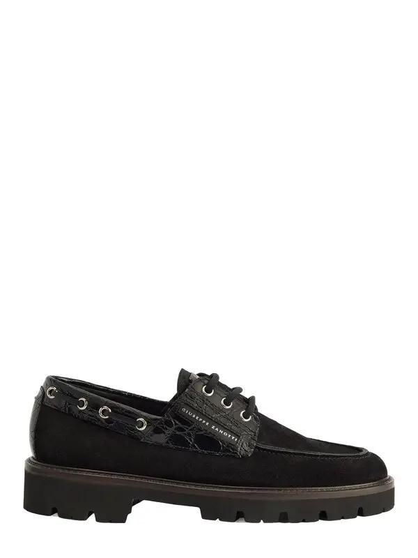 GIUSEPPE ZANOTTI Rivaux Lace-up Shoe - Black