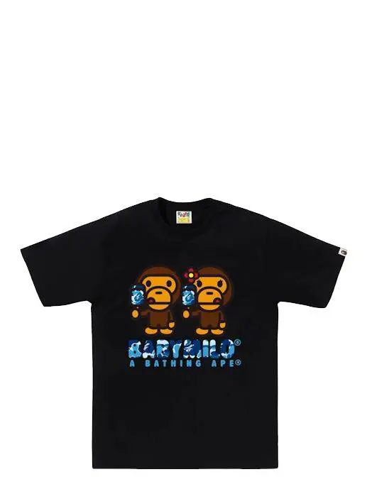 A BATHING APE Abc Camo Baby Milo Ice Pop Summer Tee Shirt - Black