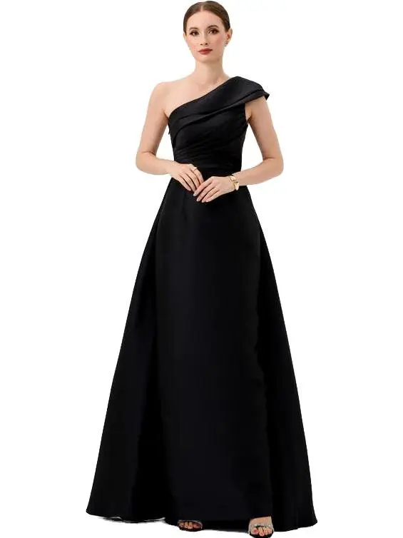 BARIANO Tallulah One-shoulder Gown - Black