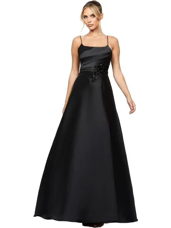 BARIANO Florence A-line Gown - Black