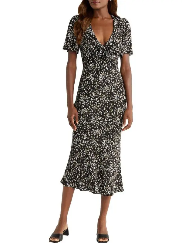 REFORMATION Tyra Floral Midi Dress - Colette