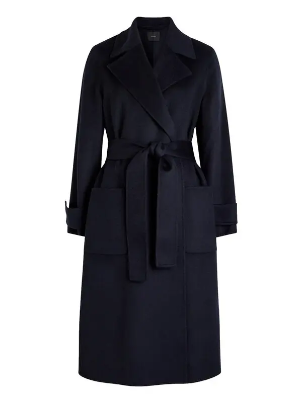 JOSEPH Arline Wool And Cashmere-blend Coat - Navy