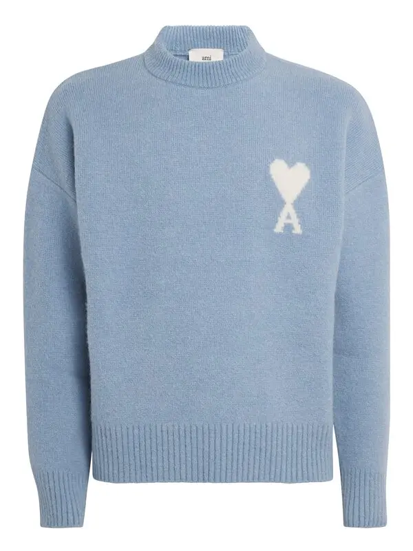 Ami De Coeur Alpaca-blend Sweater - Blue