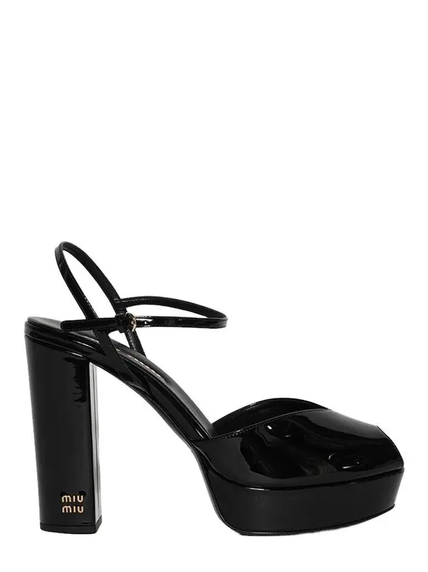 Miu Miu Platform Sandals - Black