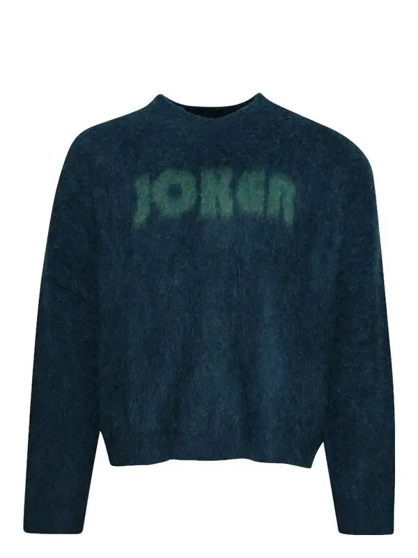 Martine Rose Brushed Mohair Blend V-neck Sweater - Green
