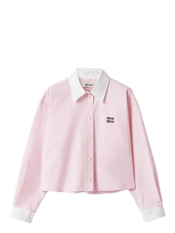 Miu Miu Popeline Shirt - Pink