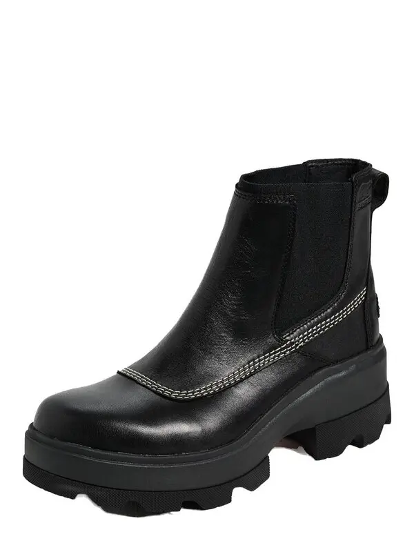 Sorel Joan Chelsea Boots - Black/bleached Ceramic