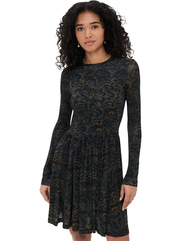 Ulla Johnson Bendetta Long Sleeve Mini Dress - Desert Jasper