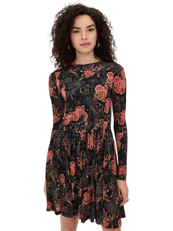 Ulla Johnson Bendetta Long Sleeve Mini Dress - Night Lily