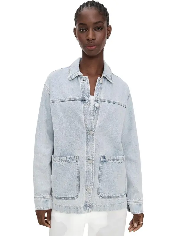 Z Supply Denim Trucker Jacket - Faded Indigo