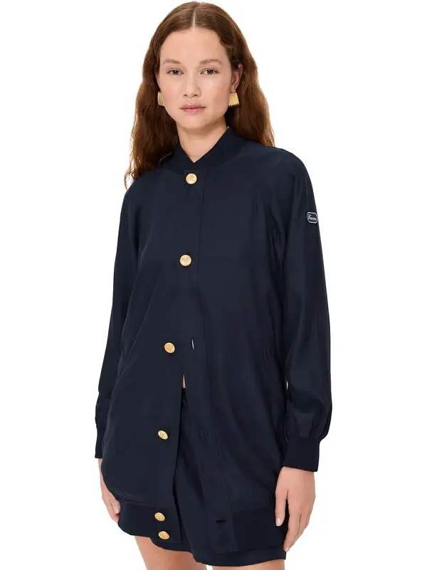 FRAME The Tennis Bomber Jacket - Navy