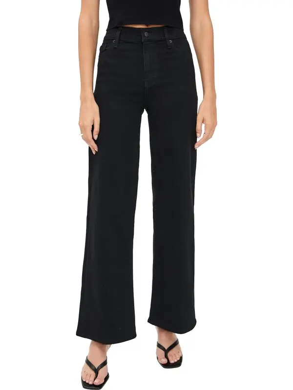FRAME Le Slim Palazzo Pants - Black