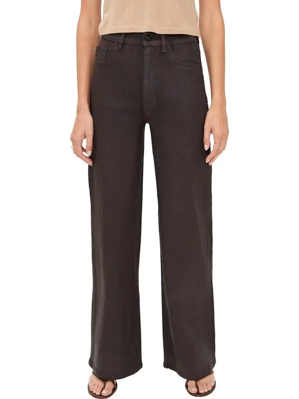DL1961 Hepburn Wide Leg Pants - Walnut Coated (ultimate)