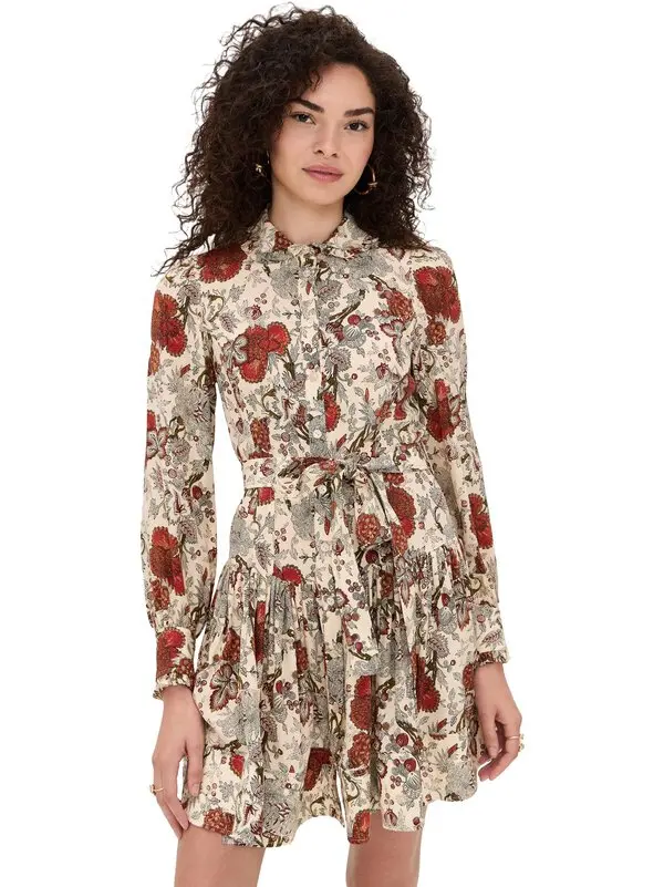 Ulla Johnson Simona Silk Mini Dress - Wintergarden