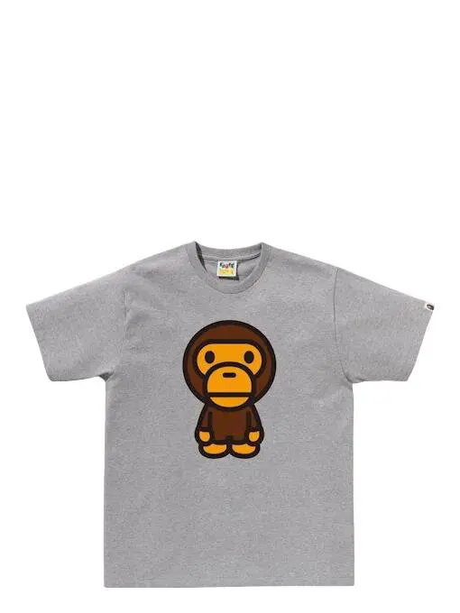 A BATHING APE Big Baby Milo Tee Shirt - Gray