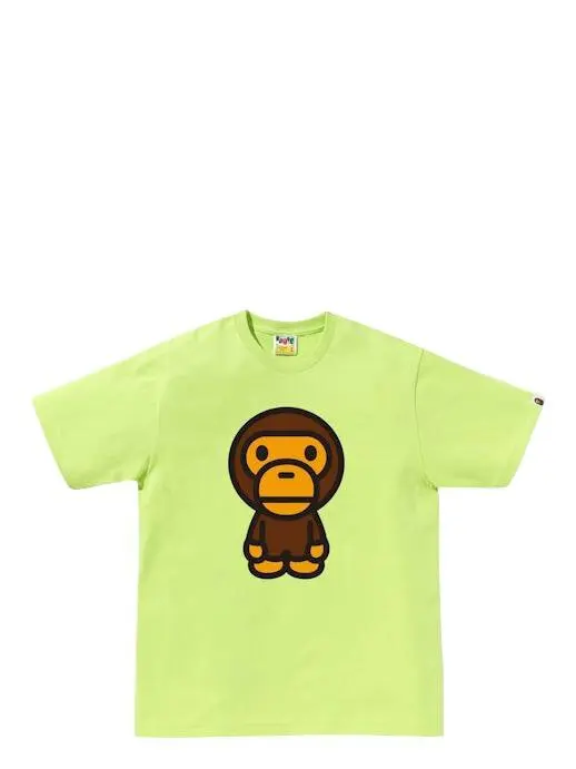 A BATHING APE Big Baby Milo Tee Shirt - Light Green
