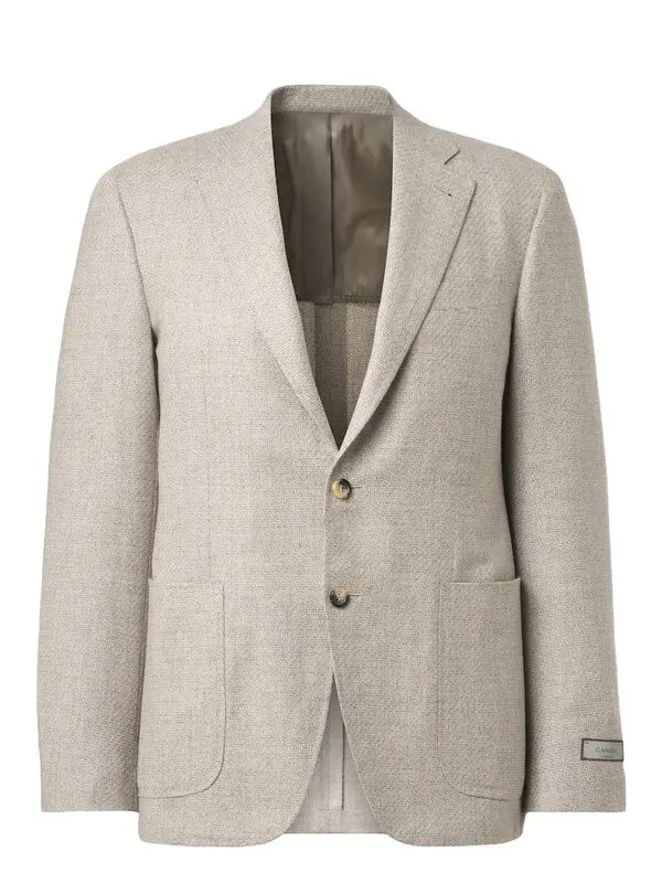 Canali Kei Wool Blazer - Grey