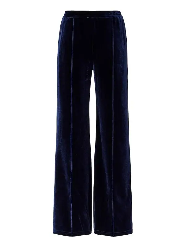The Upside Monaco Freya High-rise Velour Sweatpants - Blue