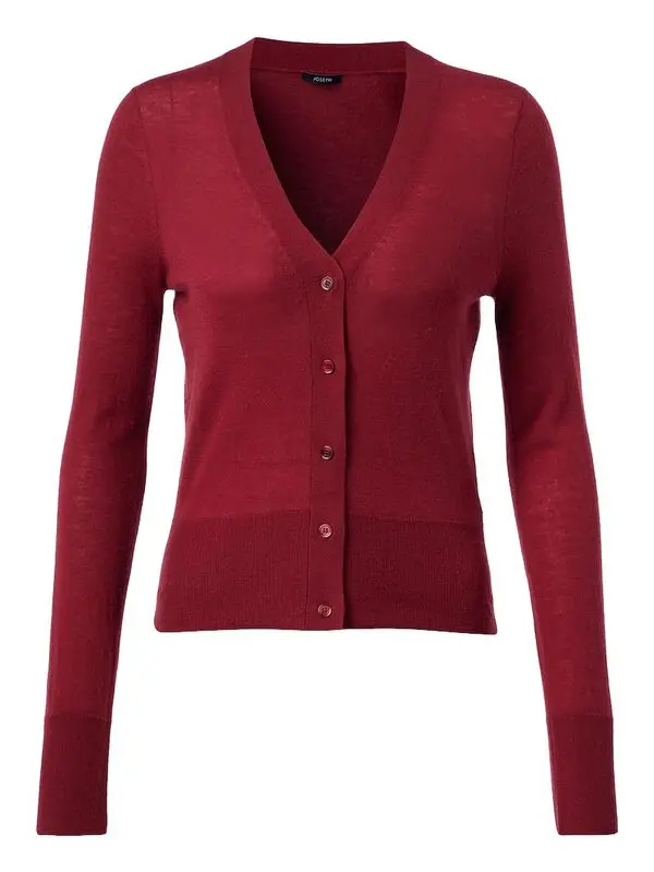 JOSEPH Cashair Cashmere Cardigan - Red