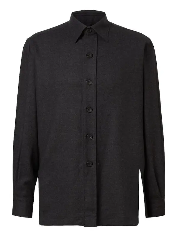 Rubinacci Virgin Wool Shirt - Grey
