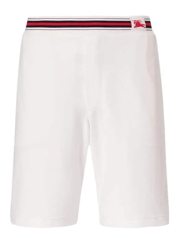 Burberry Cotton-blend Towelling Shorts - White