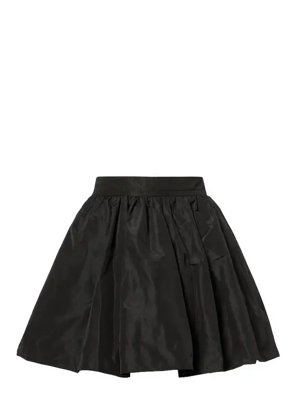 Patou Bubble Faille Miniskirt - Black