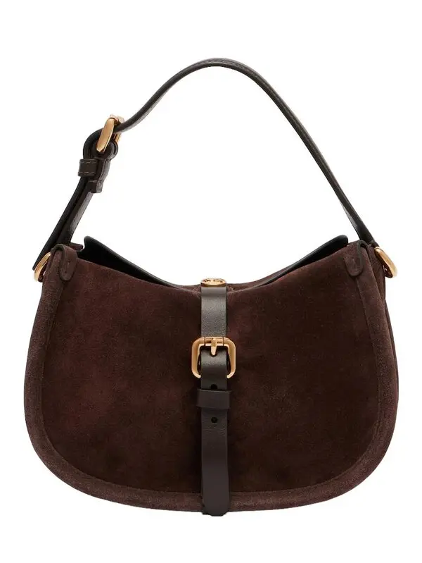 Etro Pony Small Suede Crossbody Bag - Brown