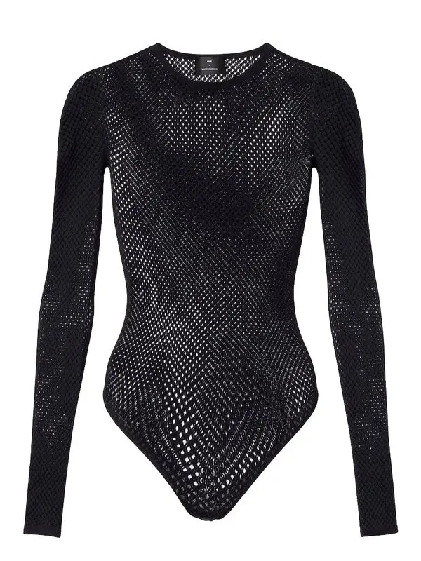 Wardrobe.NYC Rhw Web Wool-blend Bodysuit - Black