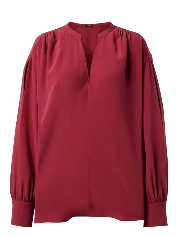 JOSEPH Silk Blouse - Red