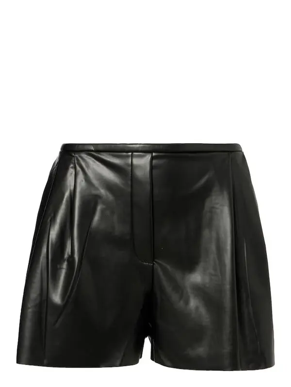 Norma Kamali Elasticated Polyurethane Shorts - Black