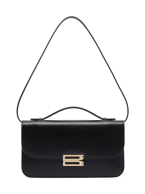 Victoria Beckham Dorian Small Leather Shoulder Bag - Black